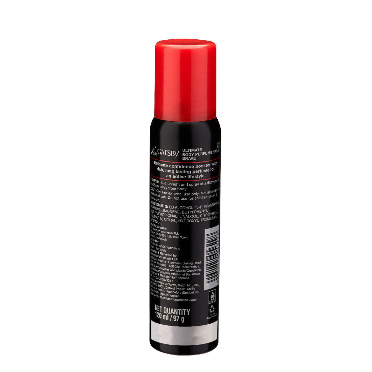 Buy Gatsby Ultimate Body Perfume Spray - Brave, 120 ml : Buy 1 Get 1 ...