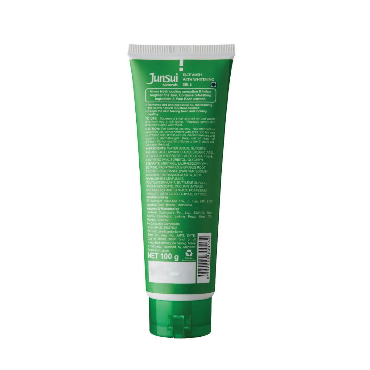 Buy Junsui Naturals Face Wash With Whitening, Cool, 100 g Online in ...